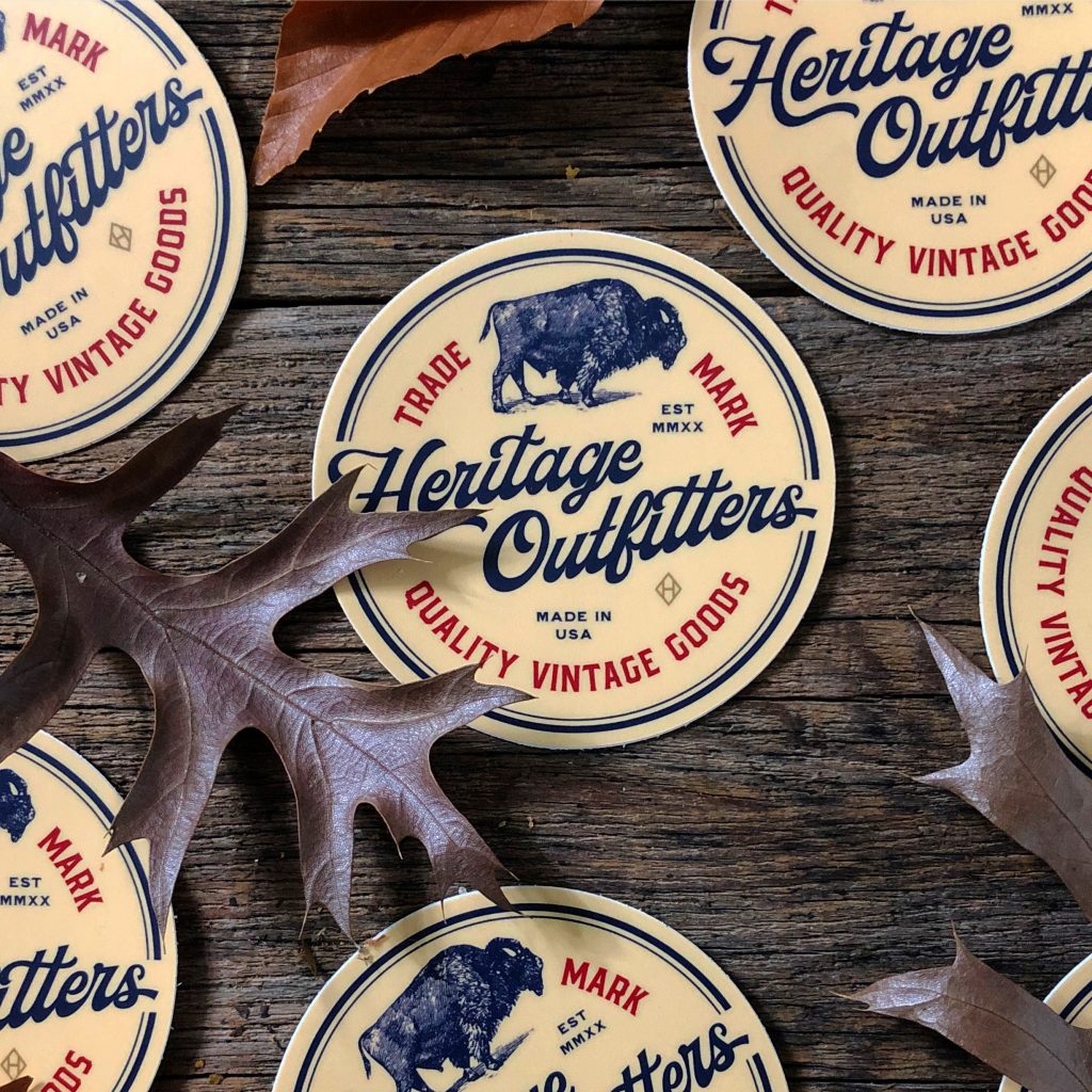 Heritage Outfitters 3 Inch Logo Sticker | Heritage Outfitters