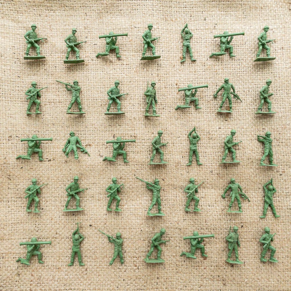 Set of 35 MPC Green Army Men | Heritage Outfitters